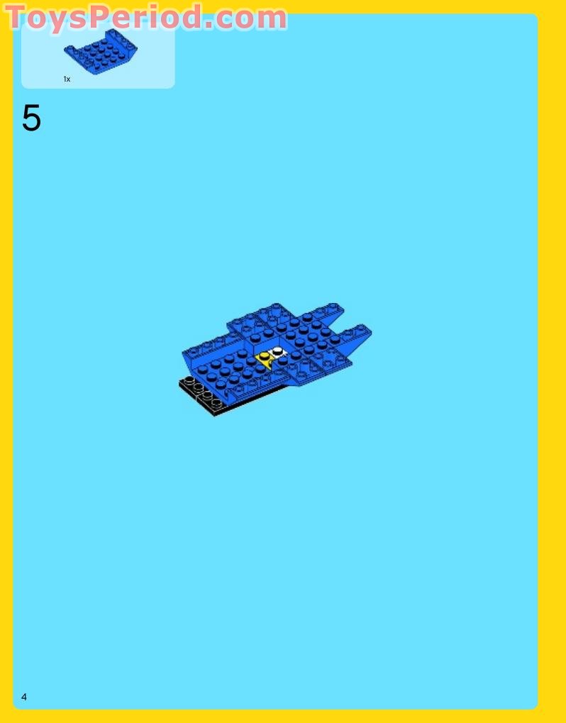 LEGO 31011 Aviation Adventures Instructions and Parts List