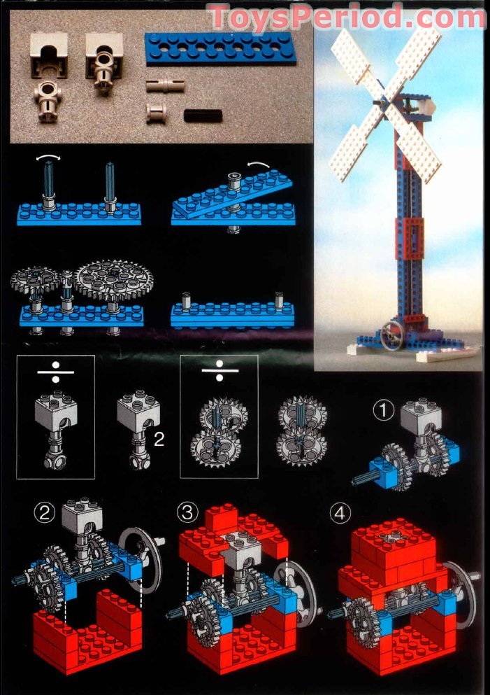 LEGO 950 Fork Lift Instructions and Parts List