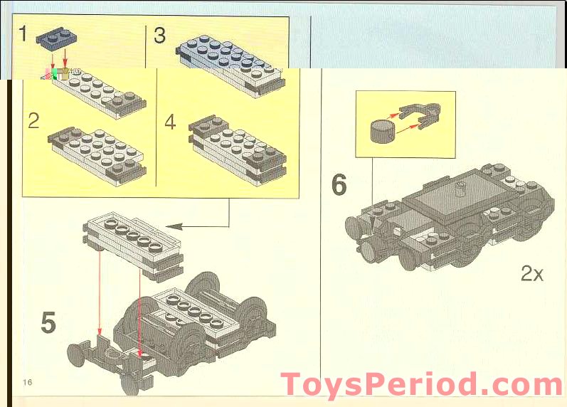 LEGO 3741 My Own Train - Large Engine, Plain Without Trim Instructions ...