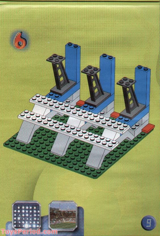LEGO 3403 Fans' Grandstand with Scoreboard Instructions and Parts List
