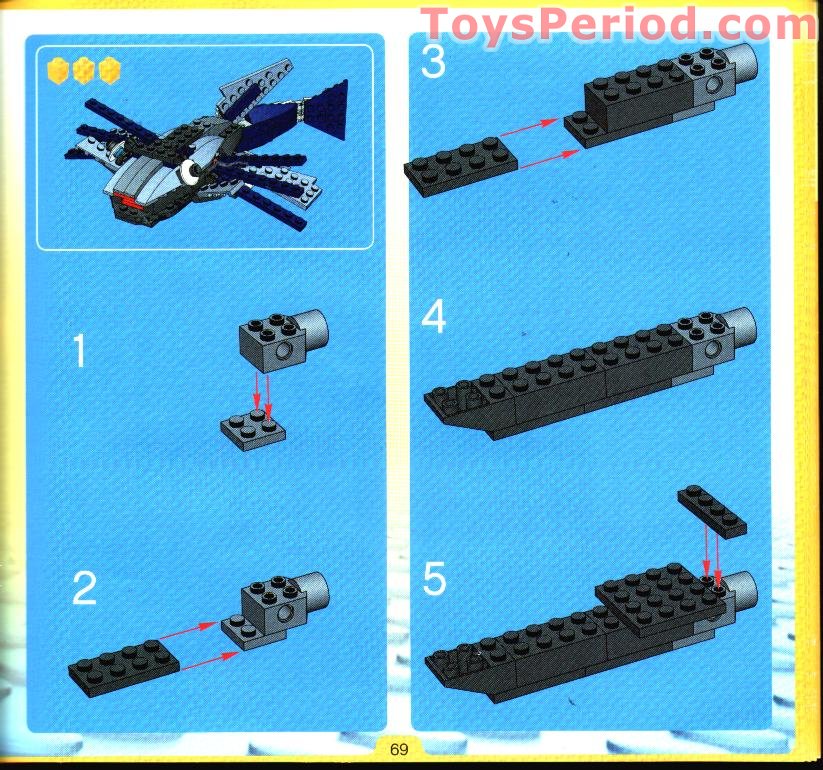 LEGO 4506 Deep Sea Predators Instructions and Parts List