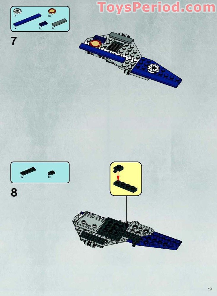LEGO 7661 Jedi Starfighter with Hyperdrive Booster Ring Instructions ...