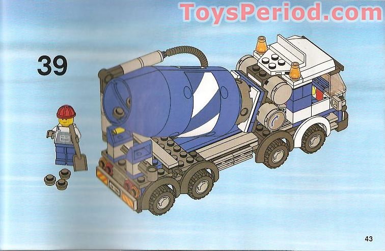 LEGO 7990 Cement Mixer Instructions and Parts List