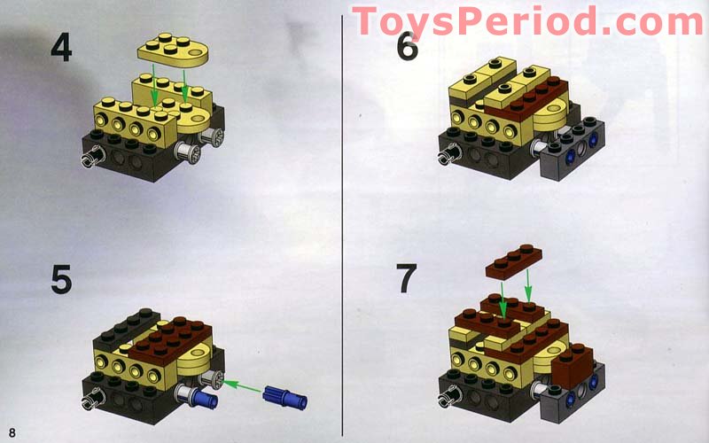 LEGO 7017 Viking Catapult Versus Nidhogg Dragon Instructions and Parts List