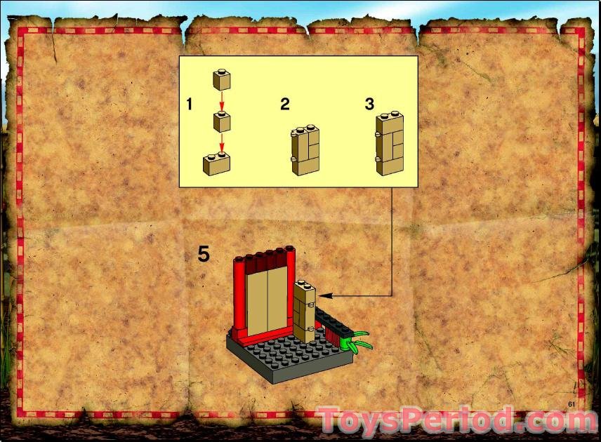 LEGO 7419 Dragon Fortress Instructions and Parts List