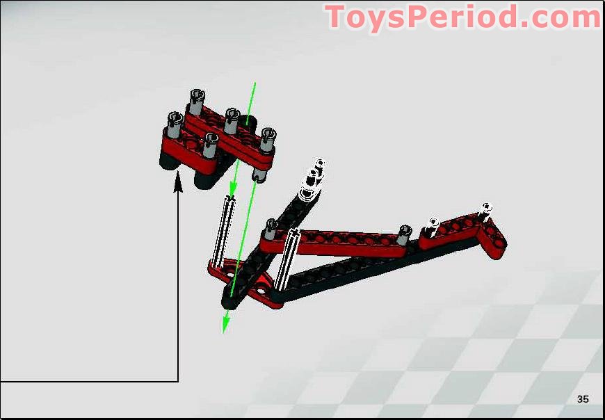 LEGO 8645 Muscle Slammer Bike Instructions and Parts List