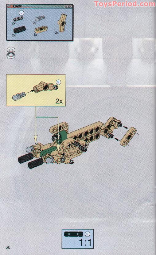 LEGO 8000 Pit Droid Instructions and Parts List