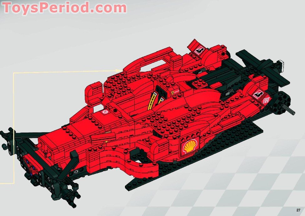LEGO 8157 Ferrari F1 1:9 Instructions and Parts List