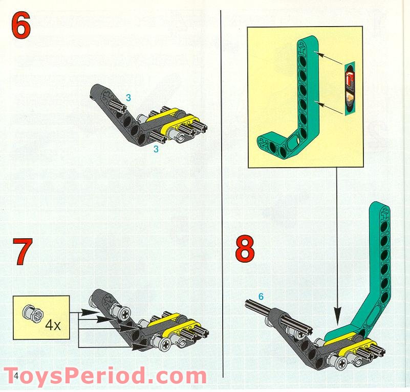 LEGO 8202 Bungee Chopper Instructions and Parts List