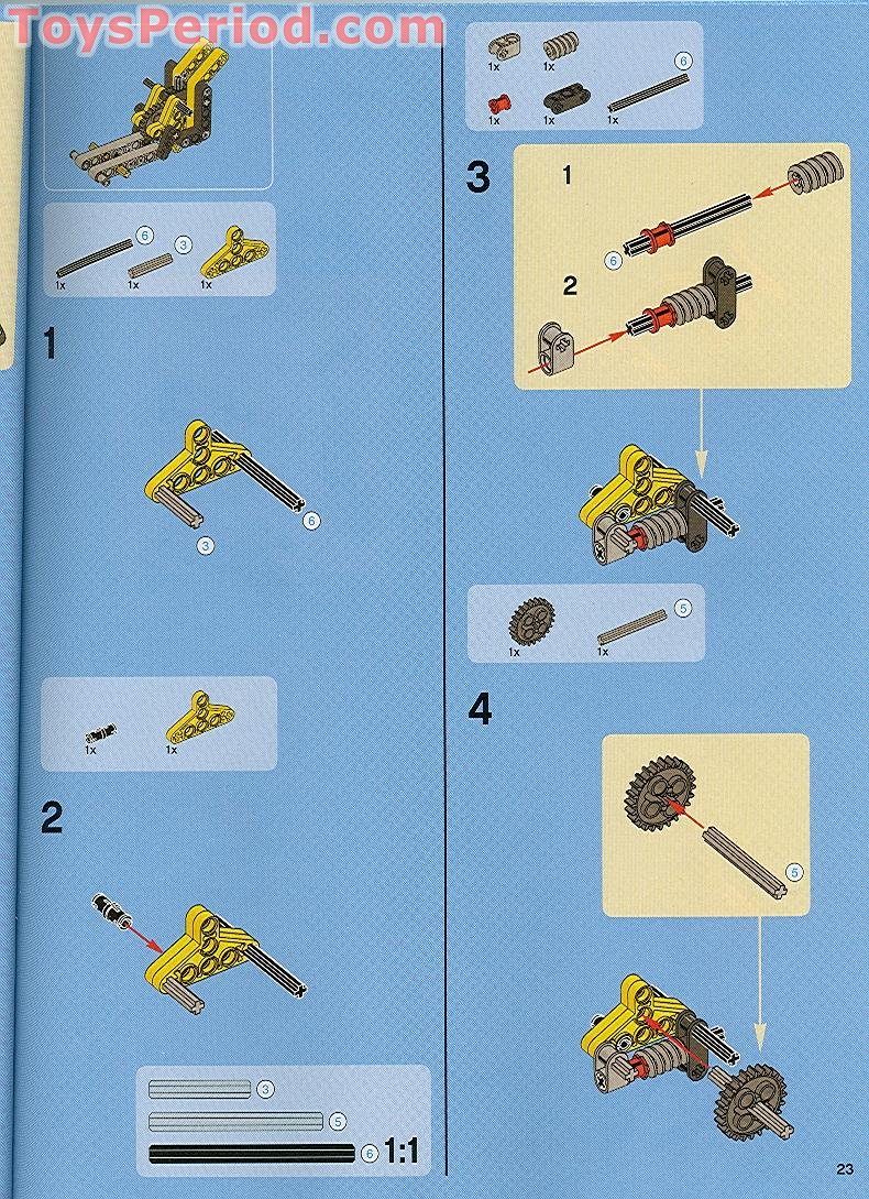 LEGO 8292 Cherry Picker Instructions and Parts List