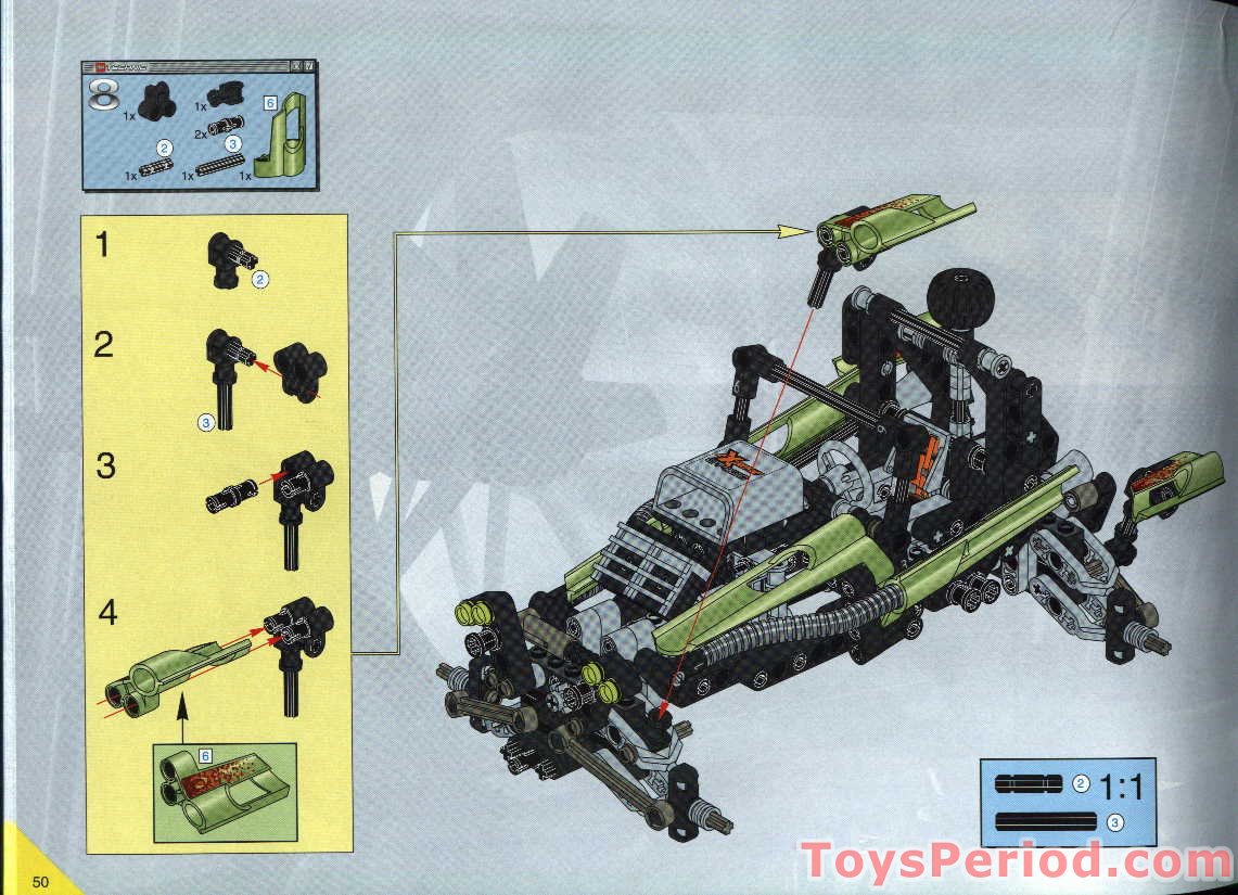 LEGO 8465 Extreme Off-Roader Instructions and Parts List