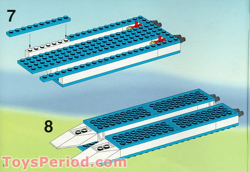 LEGO 2998 Stena Line Promotional Set: Hydrofoil Instructions and Parts List