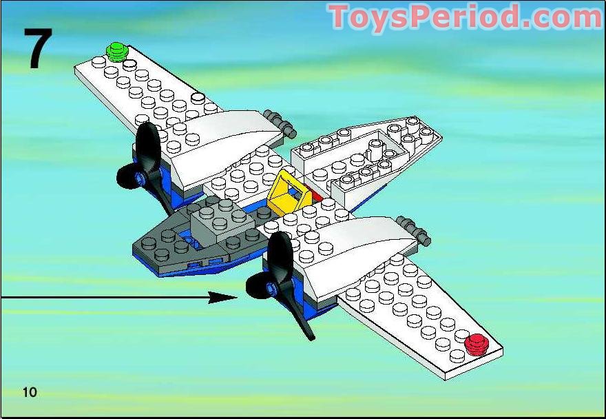 LEGO 2928-1 Airline Promotional Set Instructions and Parts List