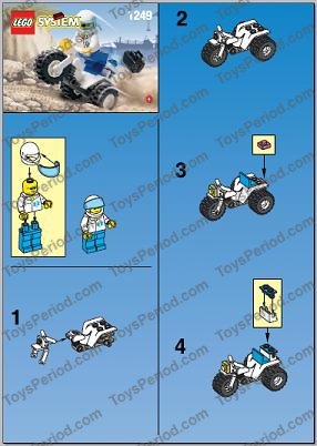 LEGO 1249 Shell Promotional Set, Service Station Series - Tri-Motorbike ...