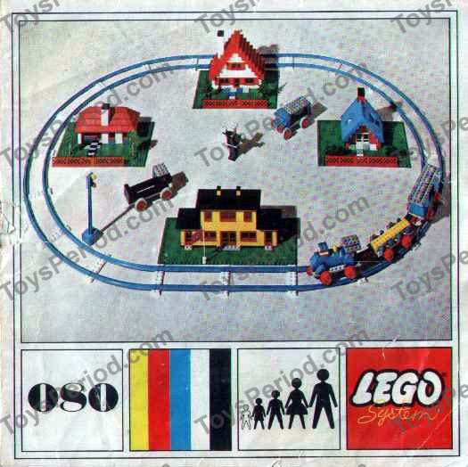 LEGO 080-1 Basic Building Set with Train Instructions and Parts List