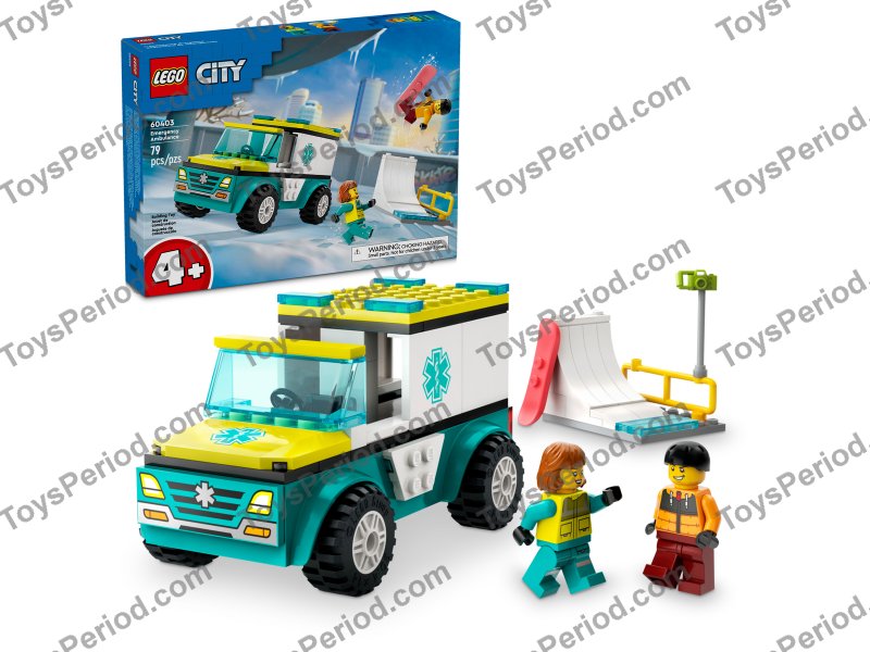 LEGO 60403 Emergency Ambulance Set Parts List
