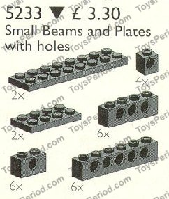 LEGO 5233-1 Bedroom Instructions and Parts List