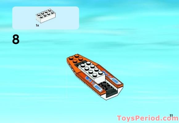 LEGO 60011 Surfer Rescue Instructions and Parts List