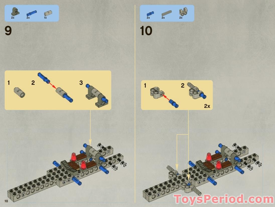 LEGO 7961 Darth Maul's Sith Infiltrator Instructions and Parts List