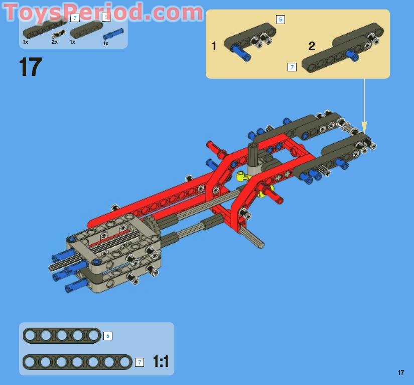 LEGO 8081 Extreme Cruiser Instructions and Parts List