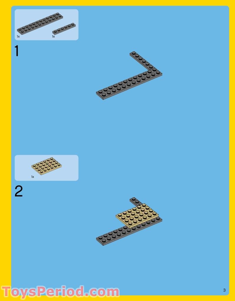 LEGO 10232 Palace Cinema Instructions and Parts List