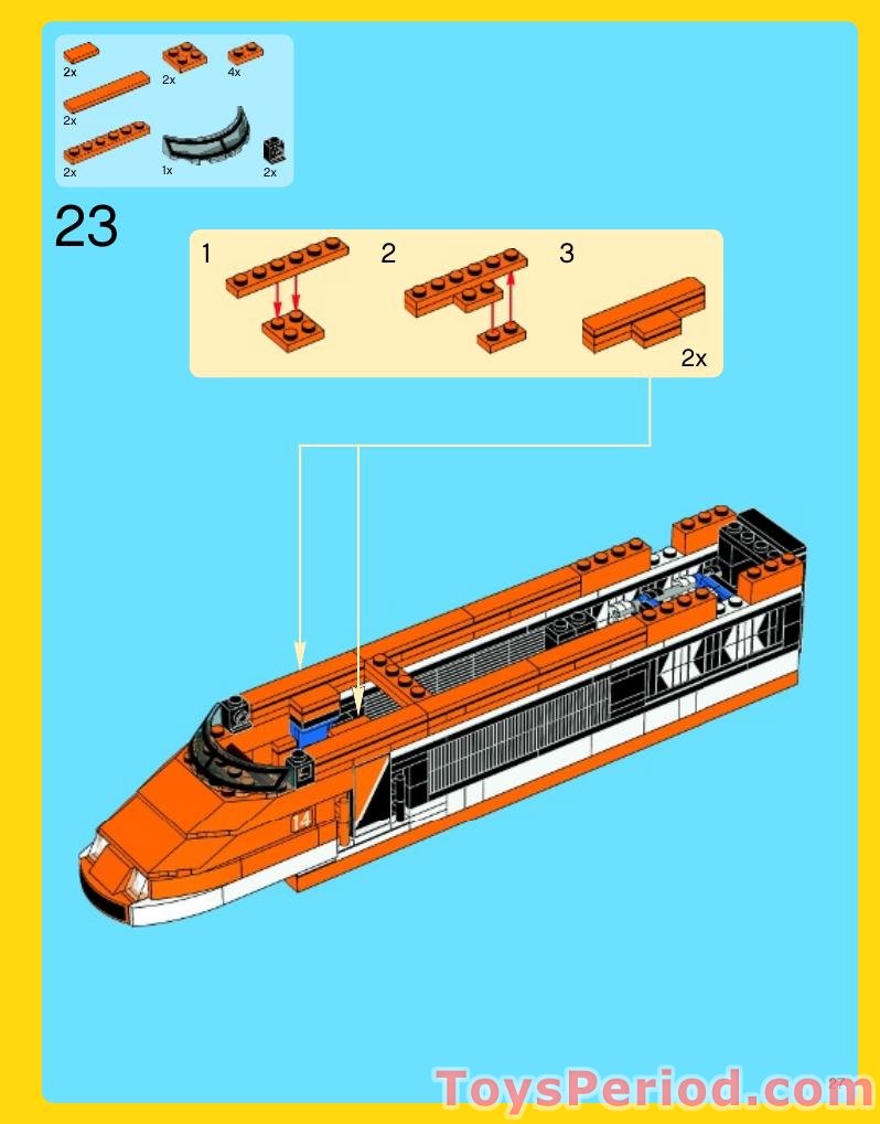 LEGO 10233 Horizon Express Instructions and Parts List