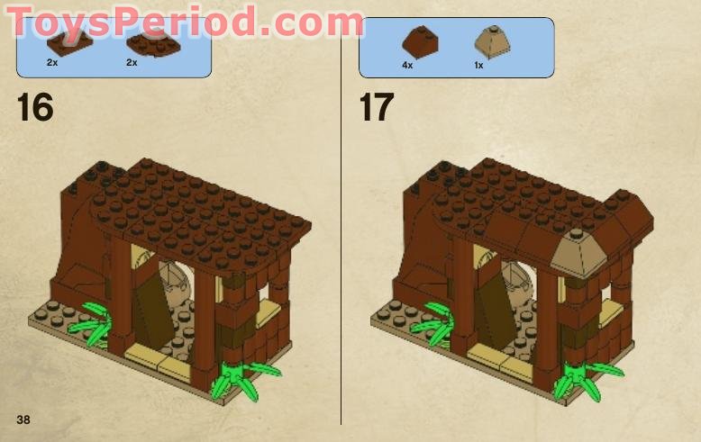 LEGO 4182 The Cannibal Escape Instructions and Parts List