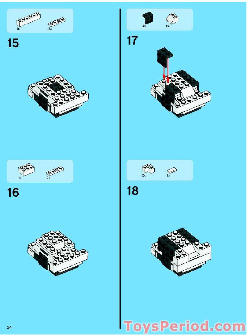 LEGO 10192 Space Skulls Instructions and Parts List