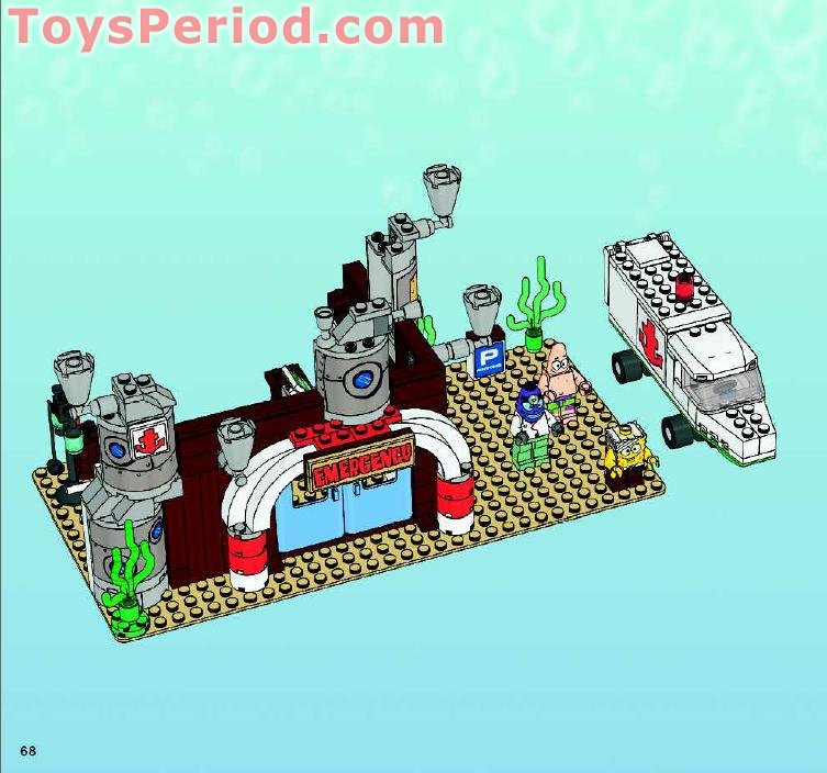 LEGO 3832 The Emergency Room Instructions and Parts List