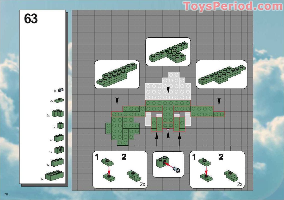 LEGO 3450 Statue of Liberty Sculpture Instructions and Parts List