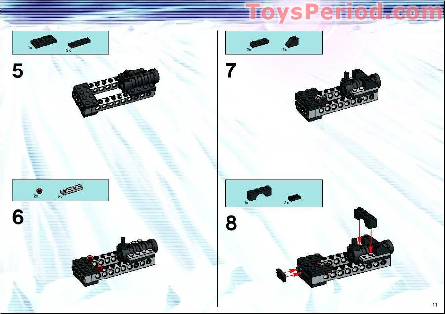 LEGO 4748 Ogel's Mountain Fortress Instructions and Parts List