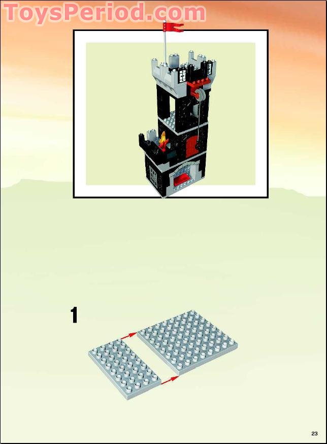 LEGO 4785 Black Castle Instructions and Parts List