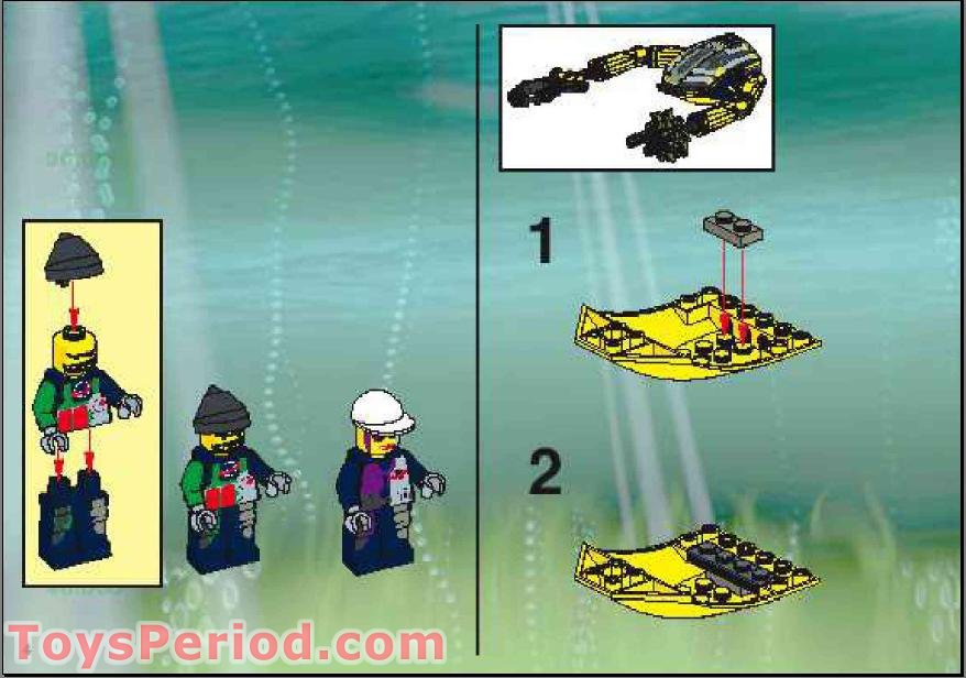 LEGO 4794 Alpha Team Command Sub Instructions and Parts List