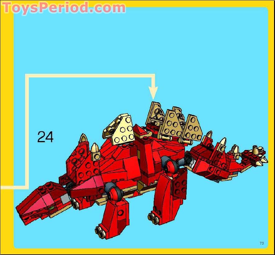 LEGO 4892 Prehistoric Power Instructions and Parts List