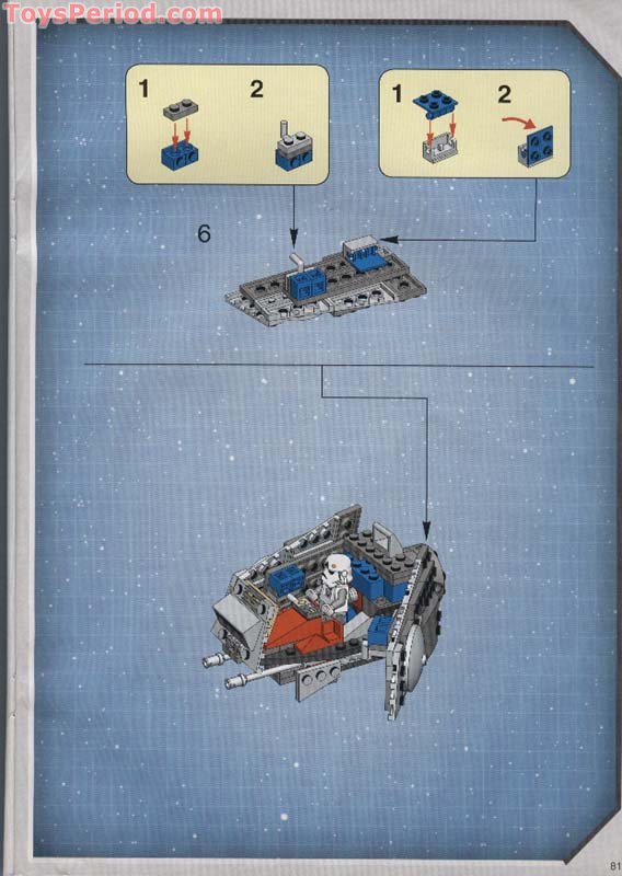 LEGO 4483-2 AT-AT, Blue Box Instructions and Parts List