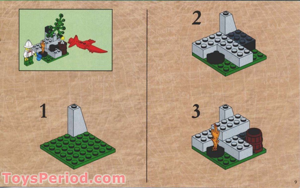 LEGO 5934 Dino Explorer Track Master Instructions and Parts List