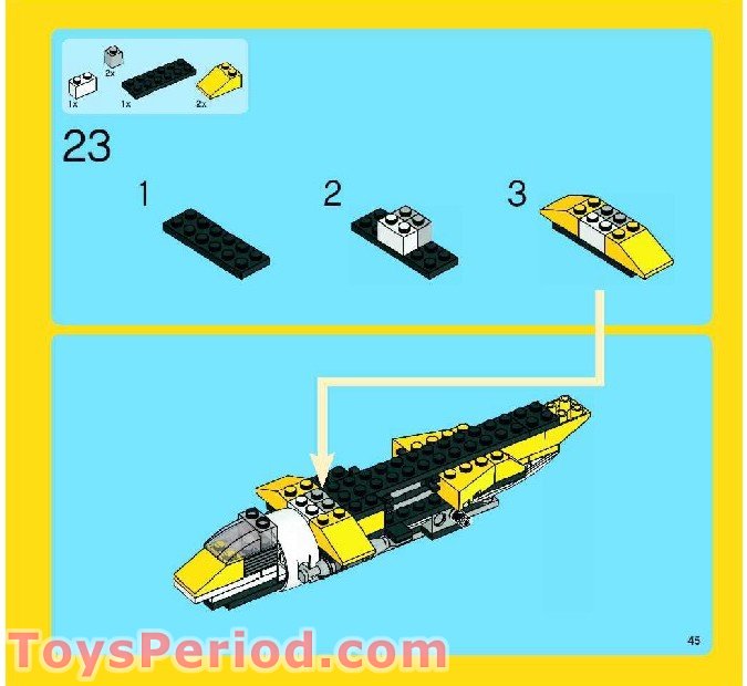 LEGO 6745 Propeller Power Instructions and Parts List