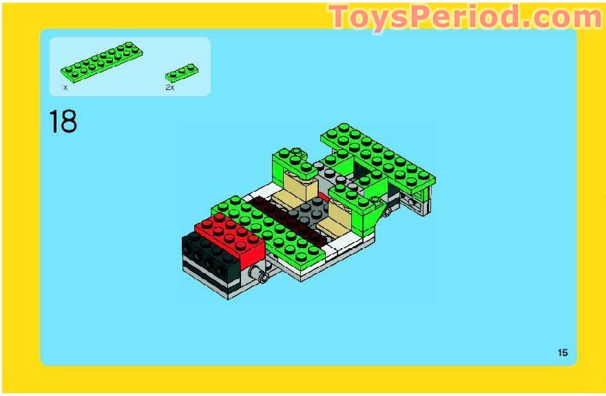 LEGO 6743 Street Speeder Instructions and Parts List