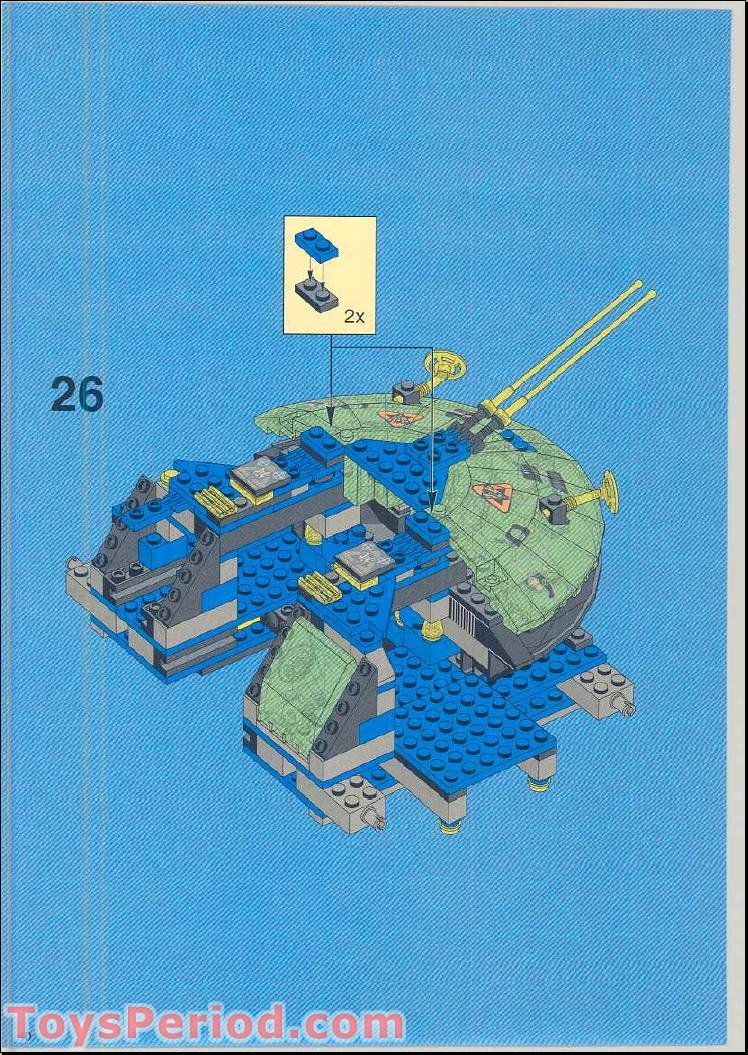 LEGO 6977 Arachnoid Star Base Instructions and Parts List