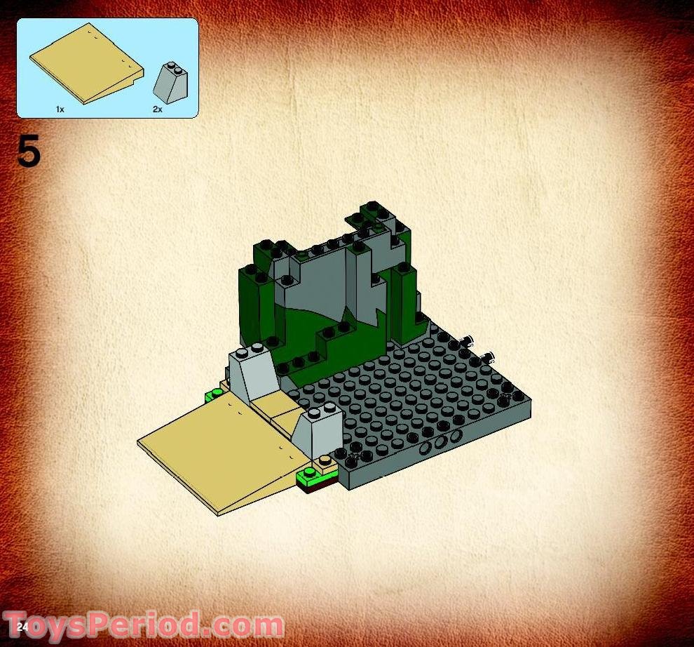 LEGO 7623 Temple Escape Instructions and Parts List