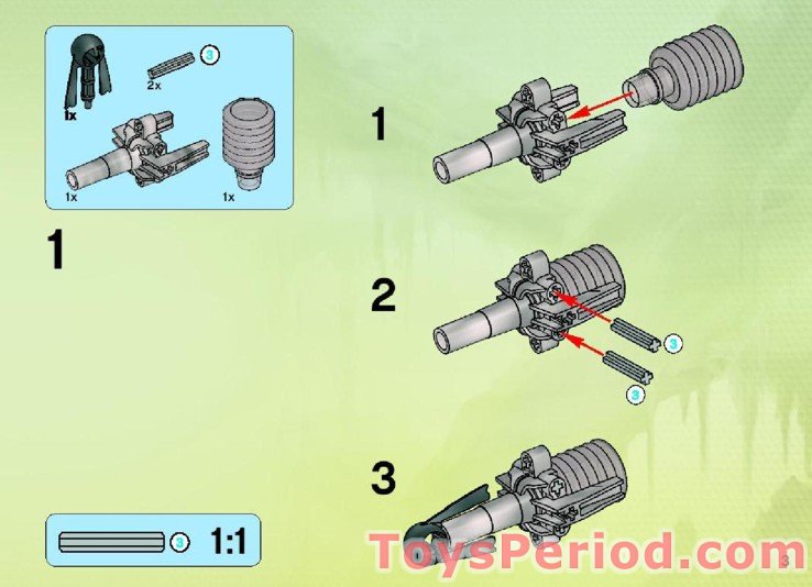 LEGO 8690 Toa Onua Instructions and Parts List