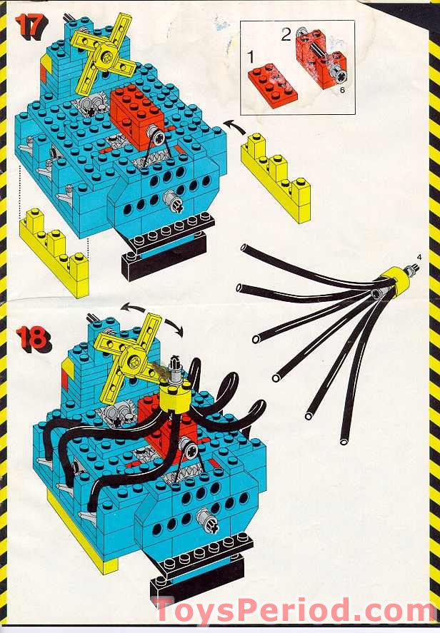 LEGO 858 Auto Engines Instructions and Parts List