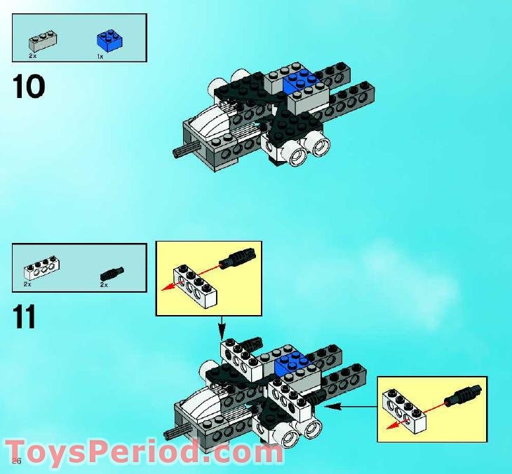 LEGO 8106 Aero Booster Instructions and Parts List