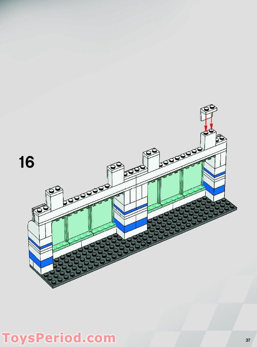 LEGO 8154 Brick Street Customs Instructions and Parts List