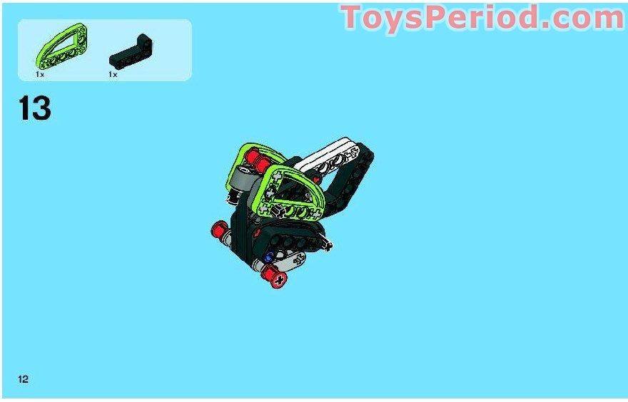 LEGO 8260 Tractor Instructions and Parts List