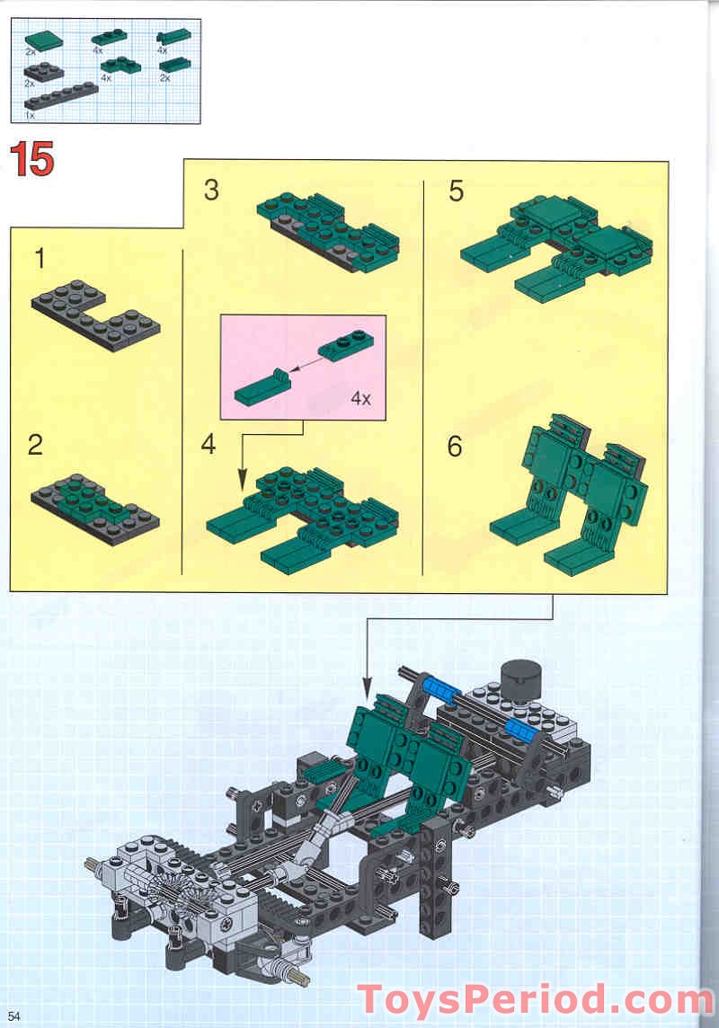 LEGO 8428 Turbo Command Instructions and Parts List