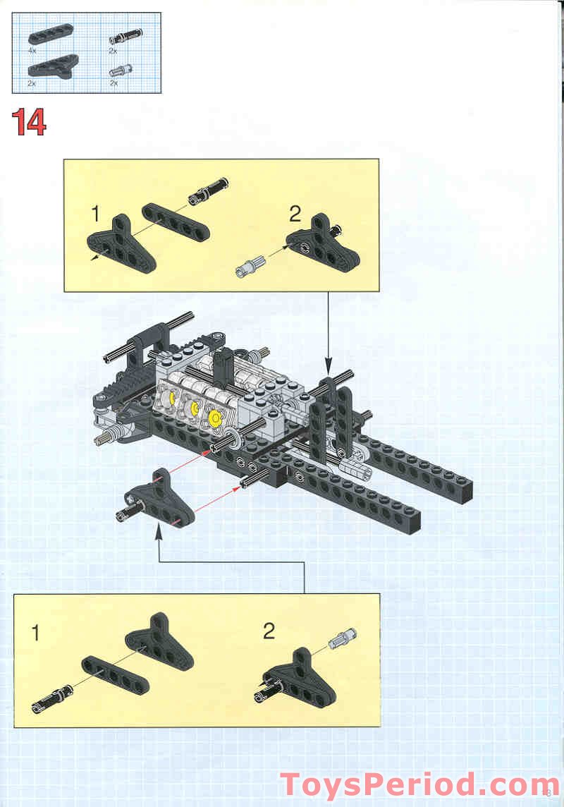 LEGO 8428 Turbo Command Instructions and Parts List