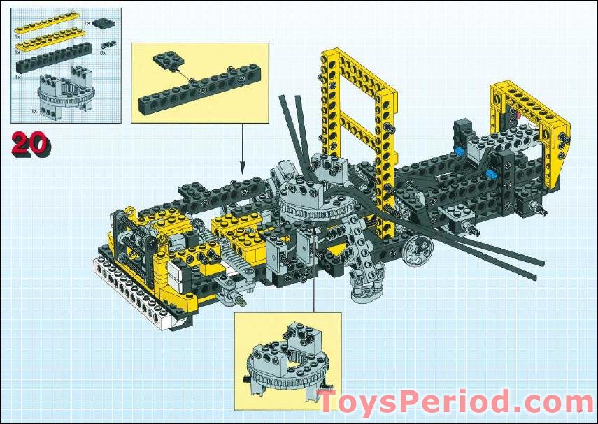 LEGO 8431 Pneumatic Crane Truck Instructions and Parts List