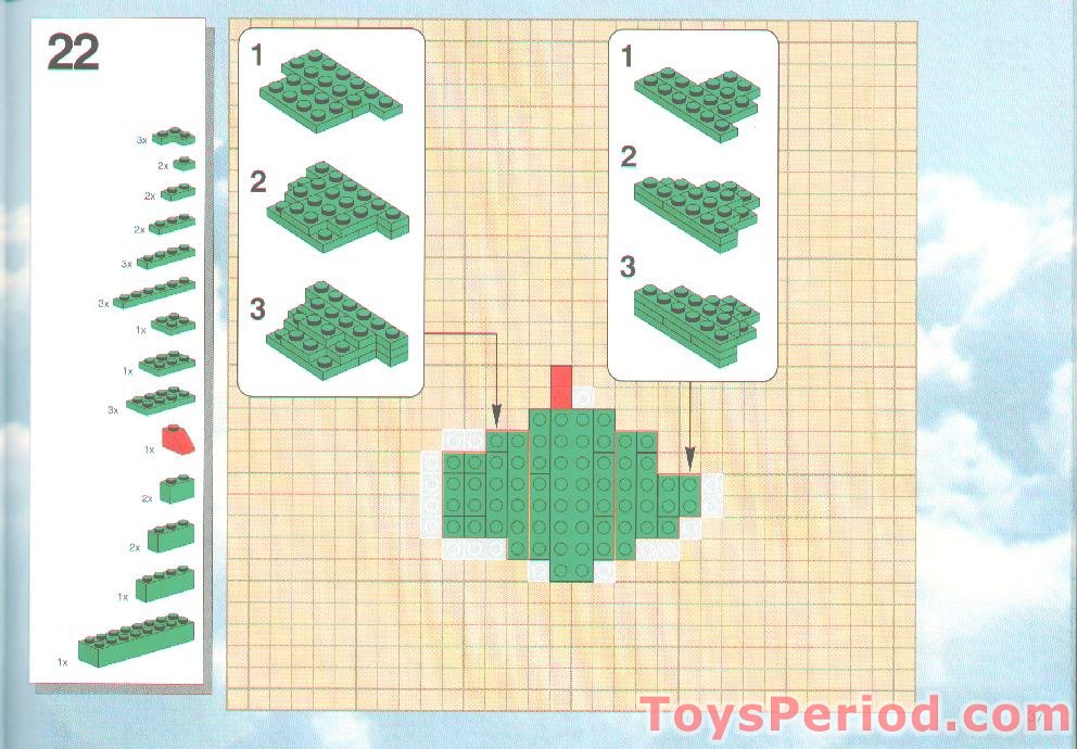 LEGO 3724 LEGO Dragon Instructions and Parts List