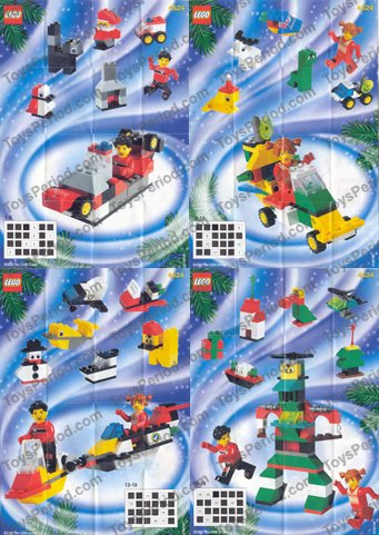 LEGO 4524-1 Advent Calendar 2002, Creator Instructions and Parts List